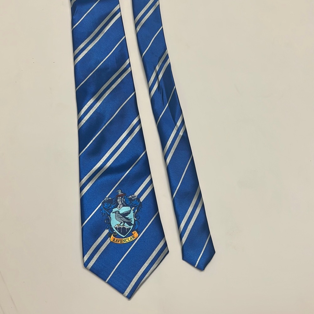 Harry Potter Ravenclaw Tie Blue Silver. Polyester. On… - Gem